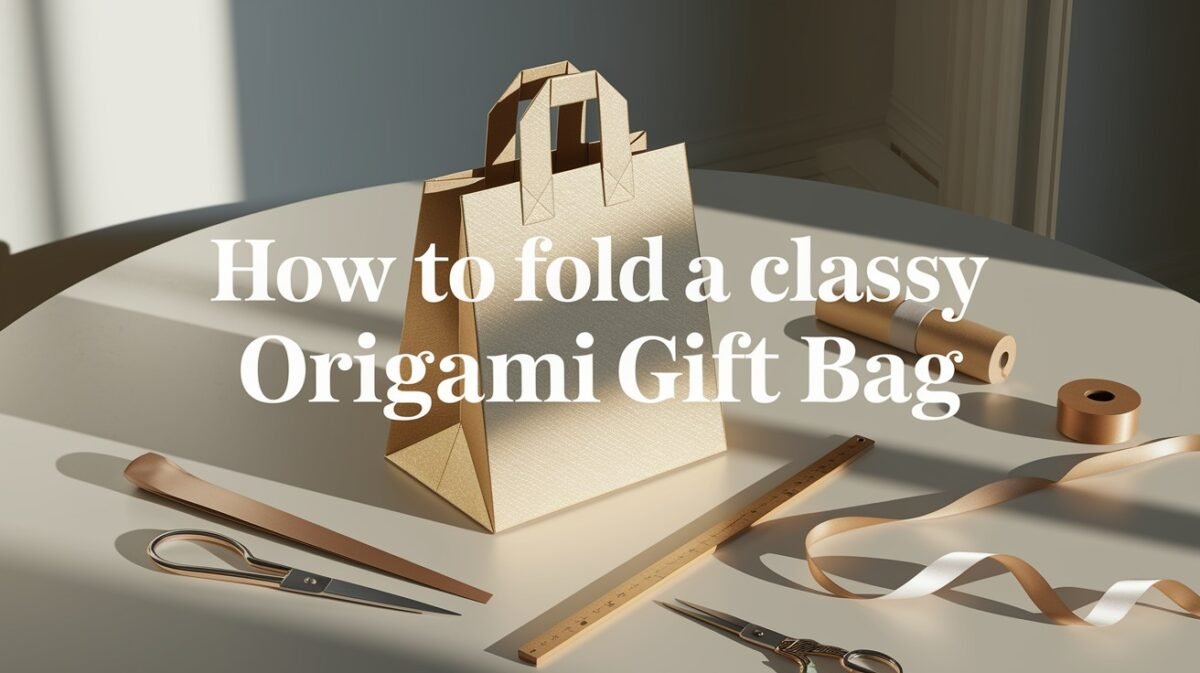 How to Fold a Classy Origami Gift Bag - TheMasterCraft