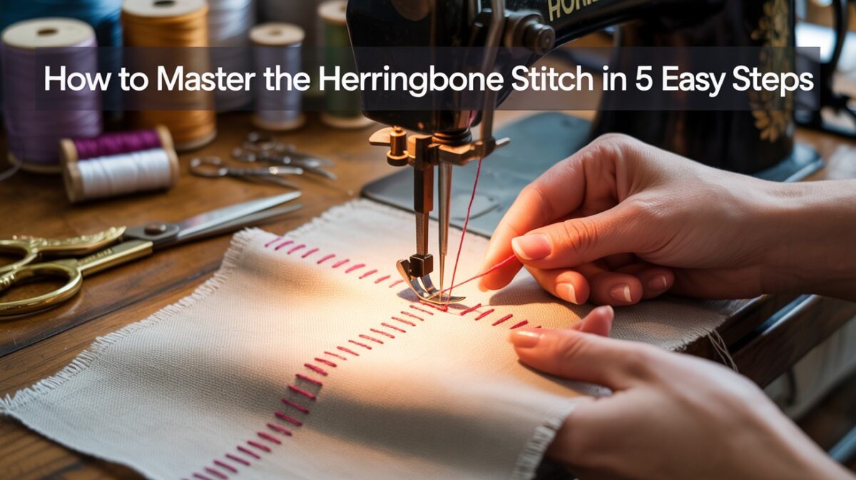 How to Master the Herringbone Stitch in 5 Easy Steps - TheMasterCraft