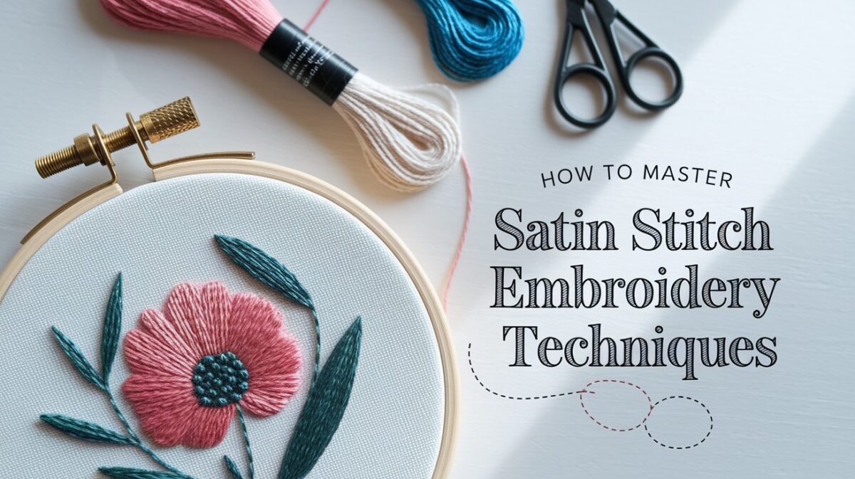 How to Master Satin Stitch Embroidery Techniques - TheMasterCraft
