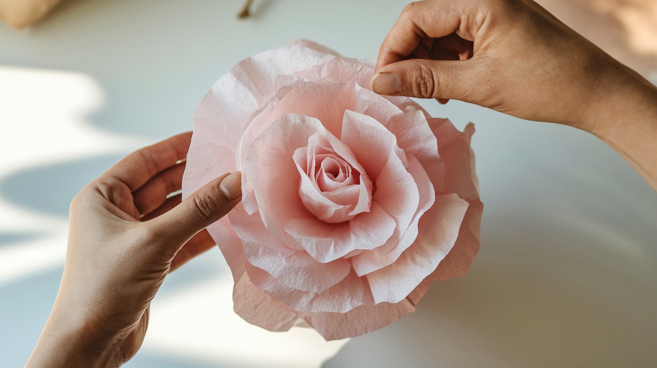 How to Make a Rose Out of Tissue Paper in 5 Easy Steps - TheMasterCraft