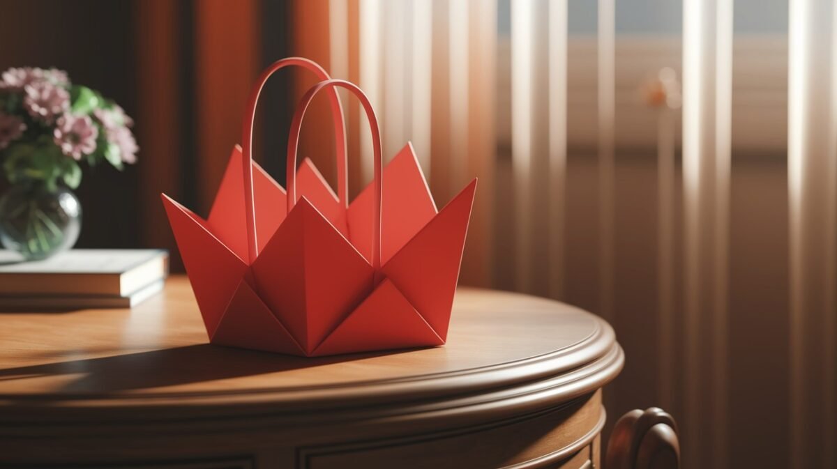 How to Fold a Classy Origami Gift Bag - TheMasterCraft