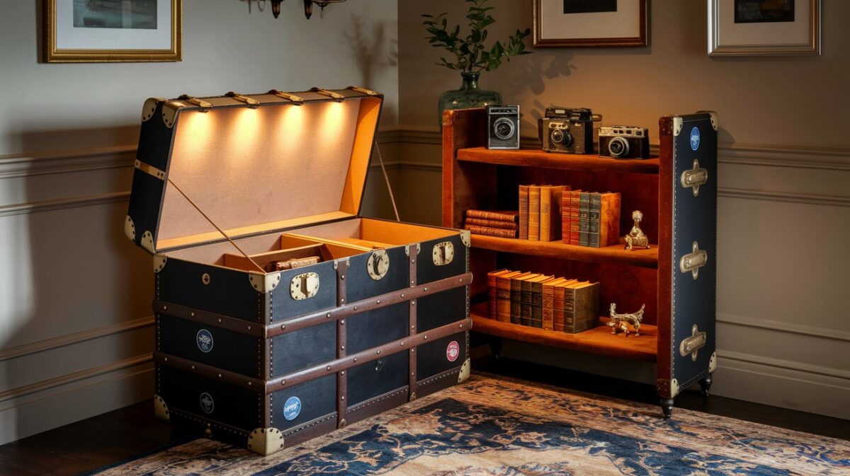 11 Creative Old Trunk Makeover Ideas You'll Love - TheMasterCraft