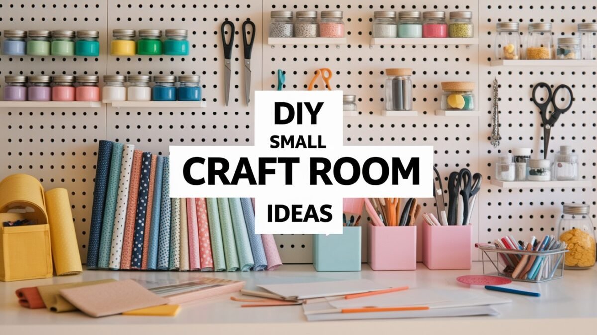 27 DIY Small Craft Room Ideas for Tiny Spaces - TheMasterCraft