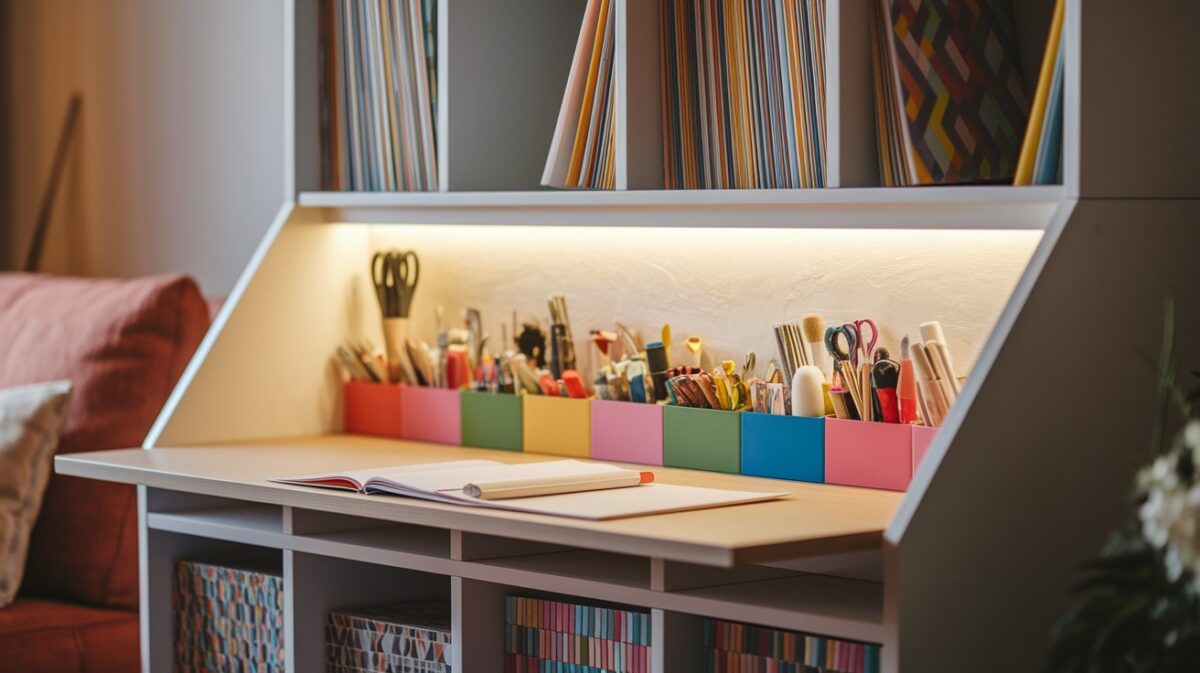 27 DIY Small Craft Room Ideas for Tiny Spaces - TheMasterCraft