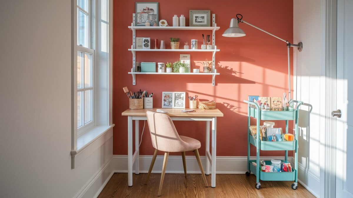 27 DIY Small Craft Room Ideas for Tiny Spaces - TheMasterCraft