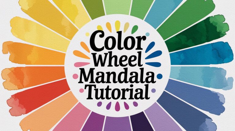 Easy Color Wheel Mandala Tutorial for Beginners - TheMasterCraft