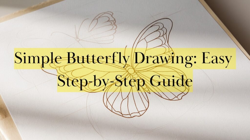 Simple Butterfly Drawing: Easy Step-by-Step Guide - TheMasterCraft