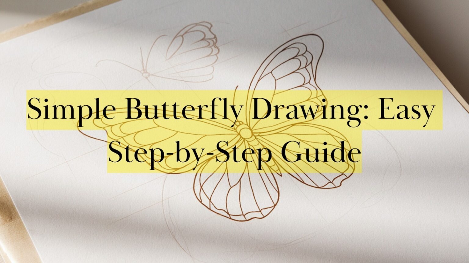 Simple Butterfly Drawing: Easy Step-by-Step Guide - TheMasterCraft