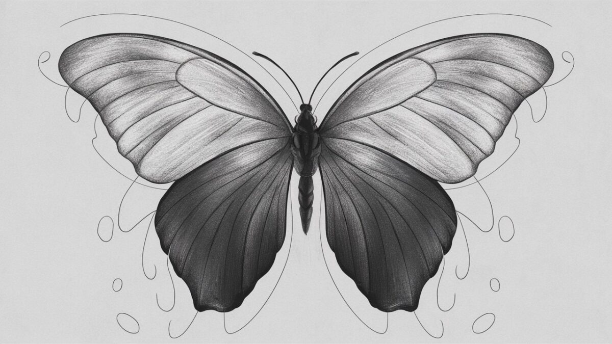 Simple Butterfly Drawing: Easy Step-by-Step Guide - TheMasterCraft