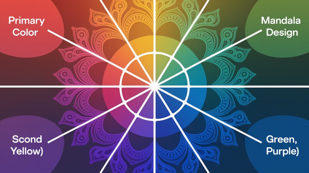 Easy Color Wheel Mandala Tutorial for Beginners - TheMasterCraft