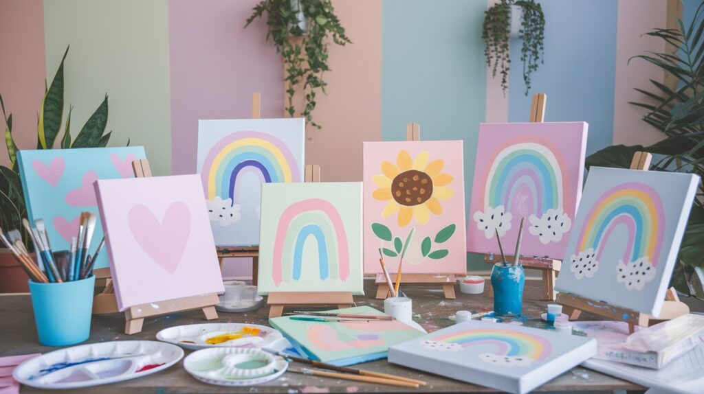 25+ Cute Canvas Painting Ideas for Beginners (Easy & Fun!) - TheMasterCraft