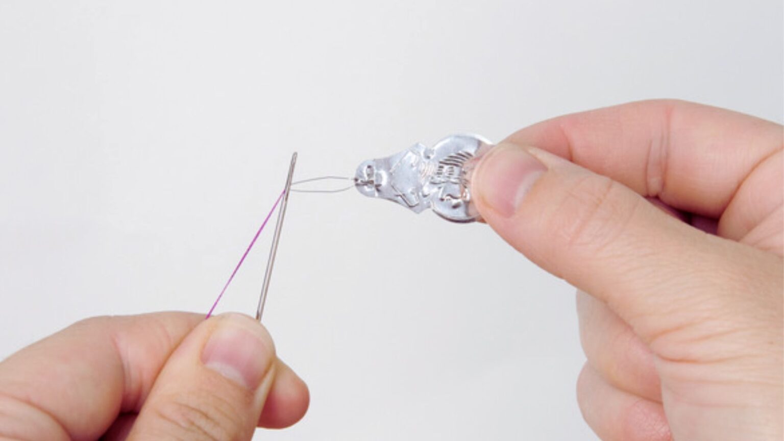 How to Thread a Needle with a Needle Threader Tutorial - TheMasterCraft