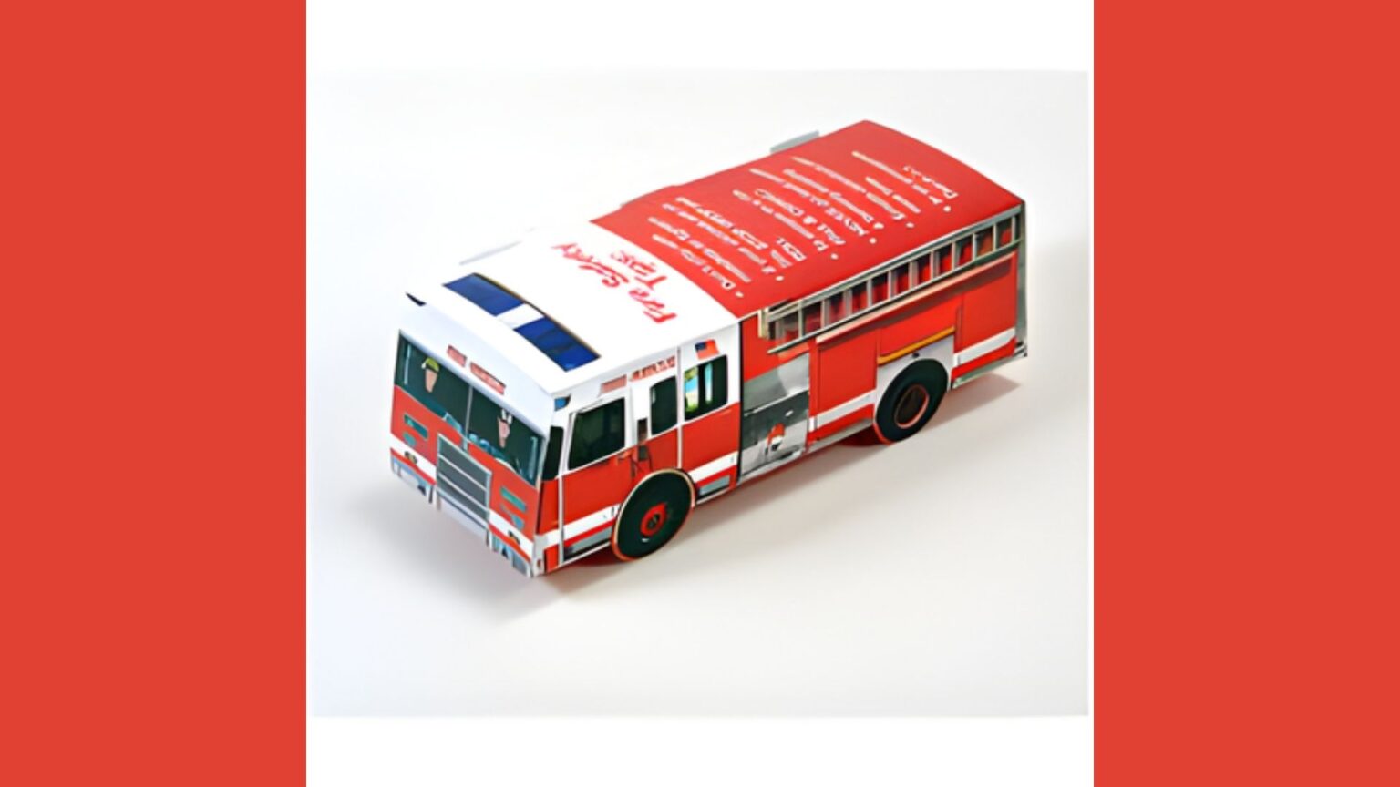 Easy Fire Truck Craft for Kids and Preschoolers - TheMasterCraft