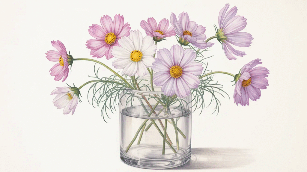 Cosmos Flower Drawing Ideas & Inspiration Guide - TheMasterCraft