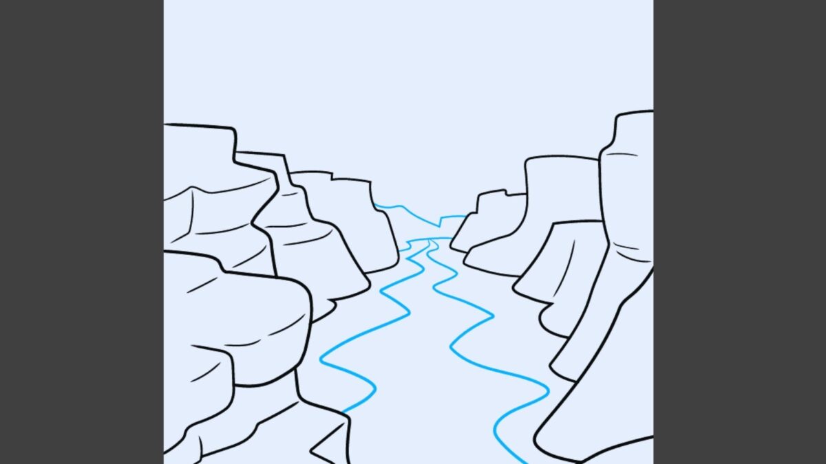 How to Draw a Canyon: Step-by-Step Guide - TheMasterCraft