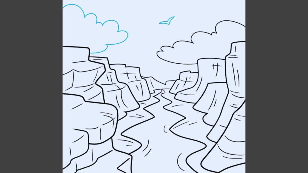 How to Draw a Canyon: Step-by-Step Guide - TheMasterCraft