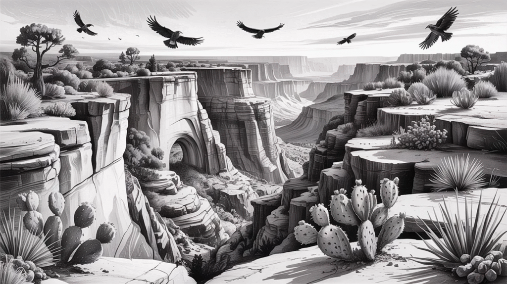 How to Draw a Canyon: Step-by-Step Guide - TheMasterCraft