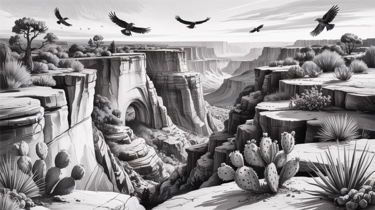 How to Draw a Canyon: Step-by-Step Guide - TheMasterCraft